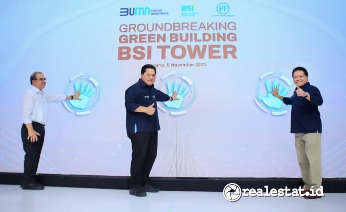 BSI Tower Groundbreaking, Akan Jadi Green Building Tersertifikasi Gold