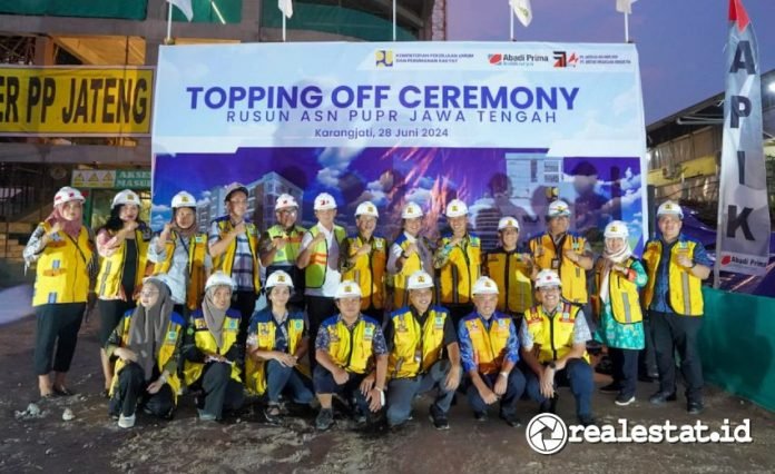 Topping Off Digelar, Rusun ASN PUPR Jateng Rampung Akhir 2024